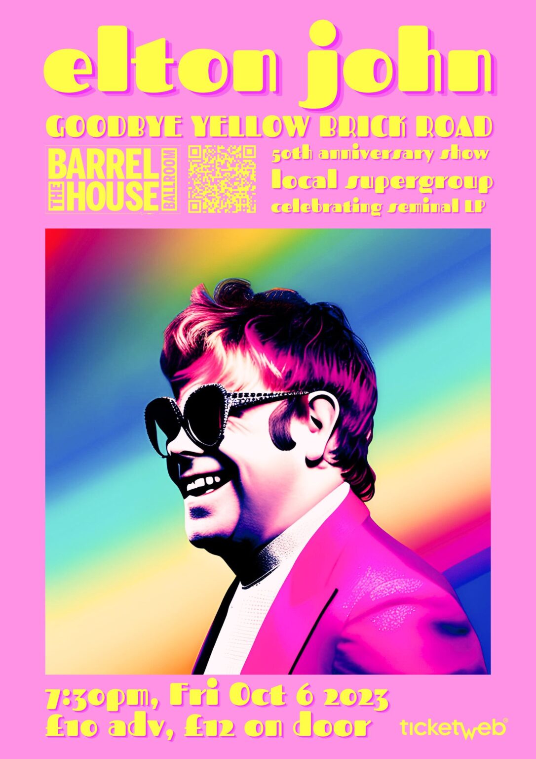 Totnes artist uses AI to plug Elton John tribute night